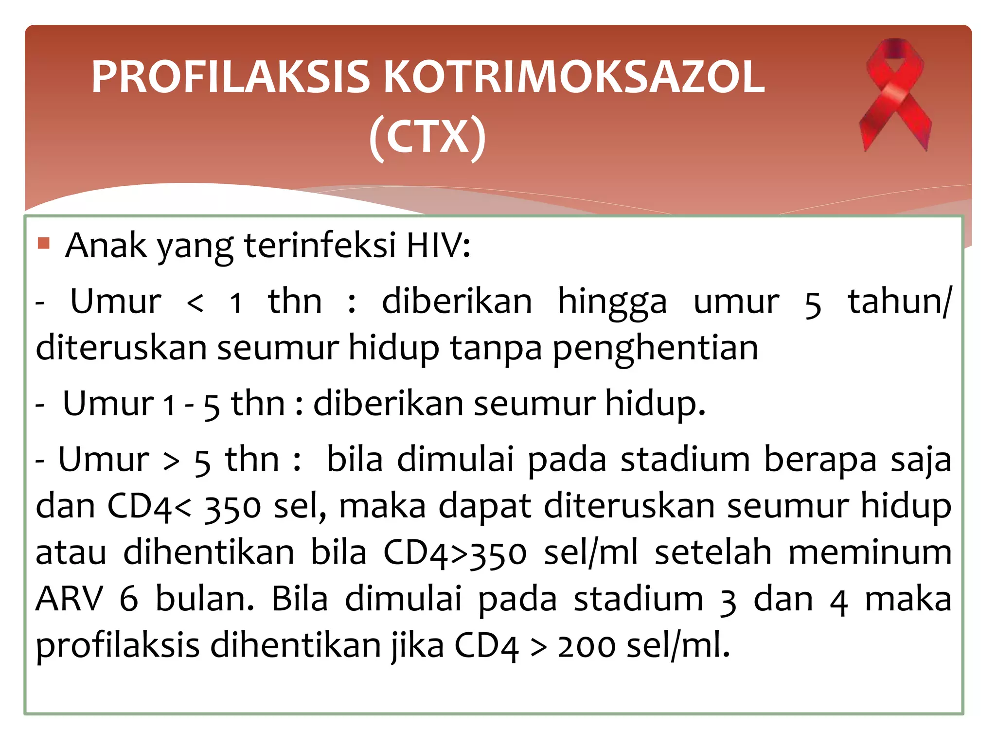 diagnosis dan tatalaksana pada bayi dari ibu HIV | PPTX