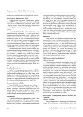 penggunaan asam salisilat dalam dermatologi | PDF