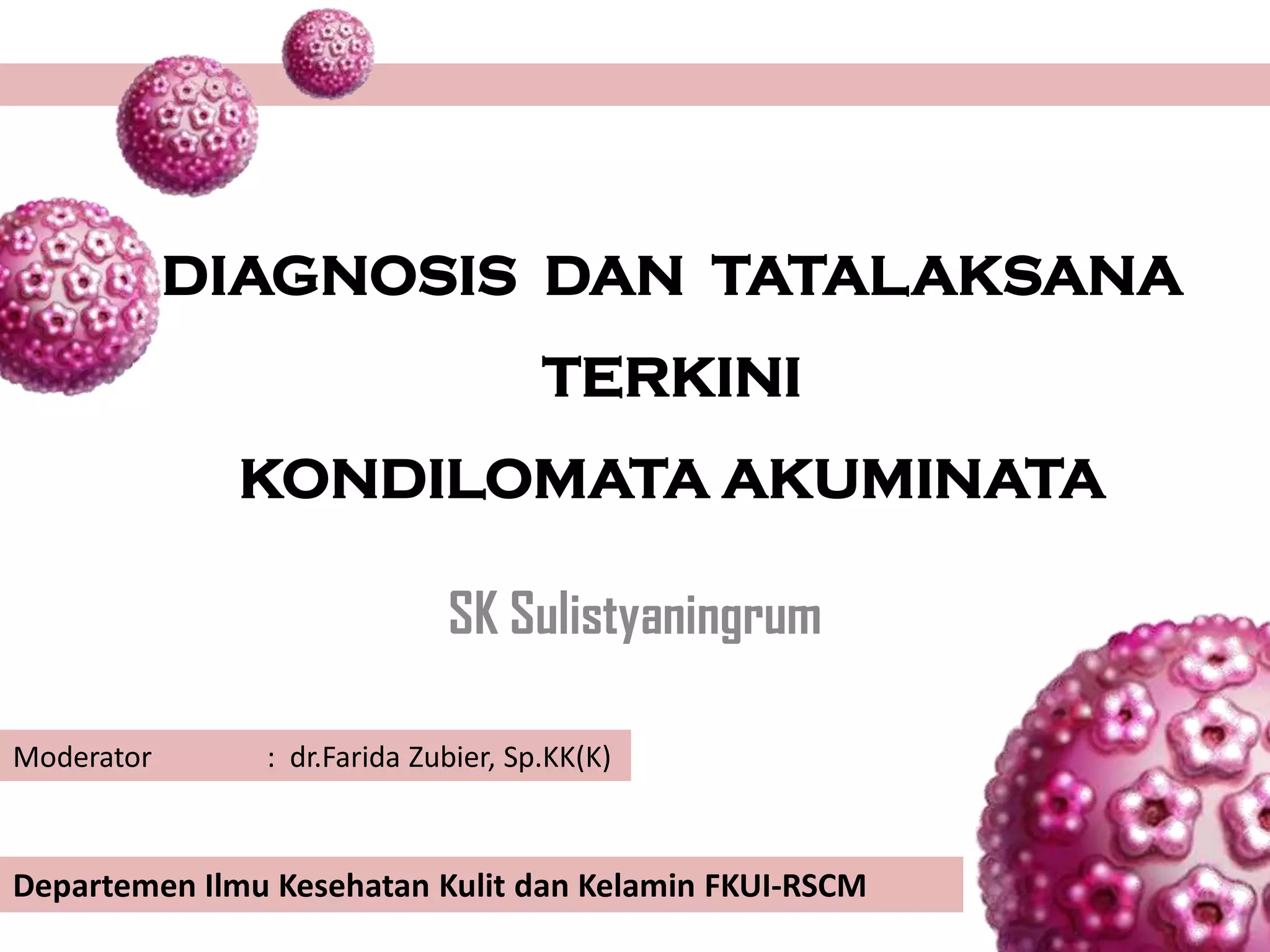 PRESENTATION kondiloma akuminata | PDF