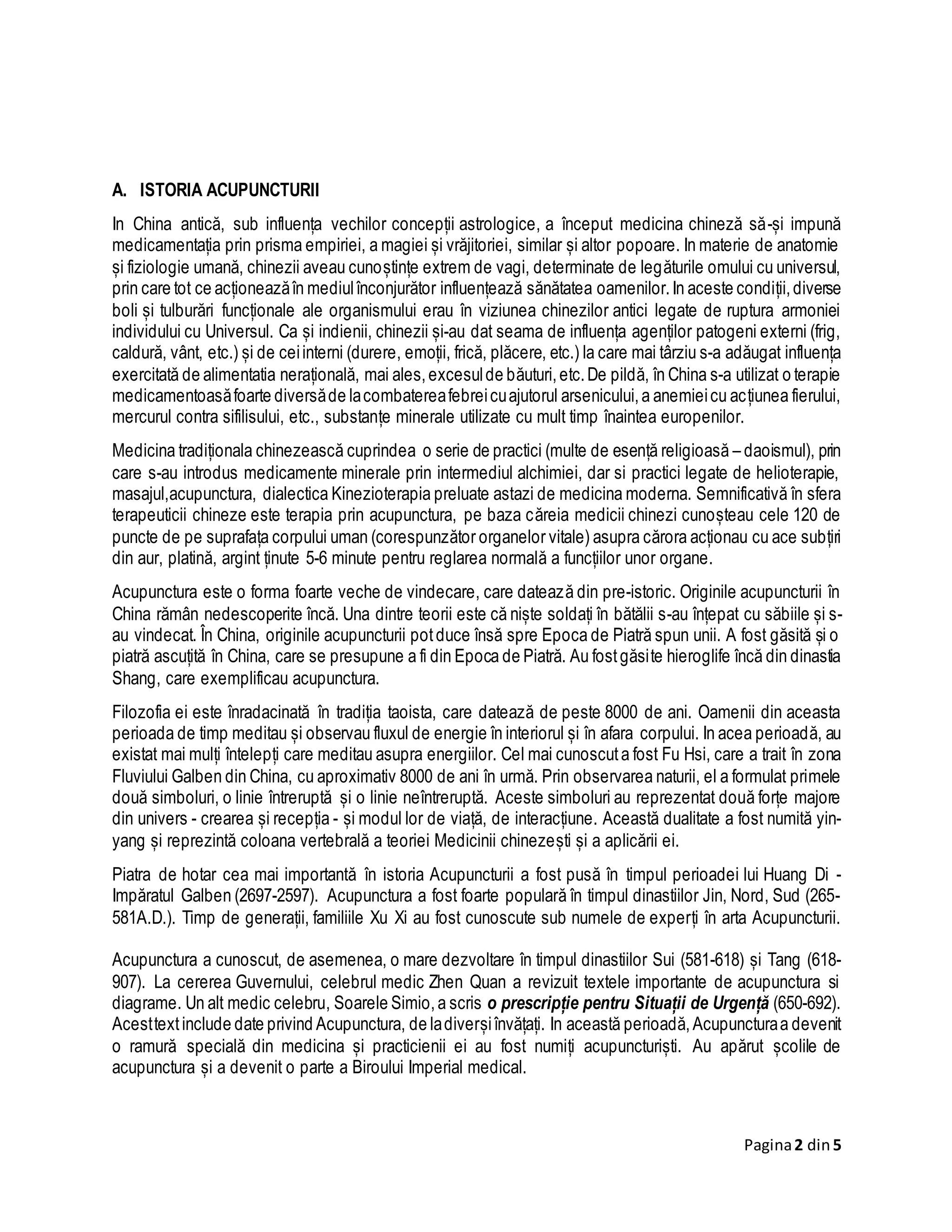 Referat acupunctura. scribd | DOCX