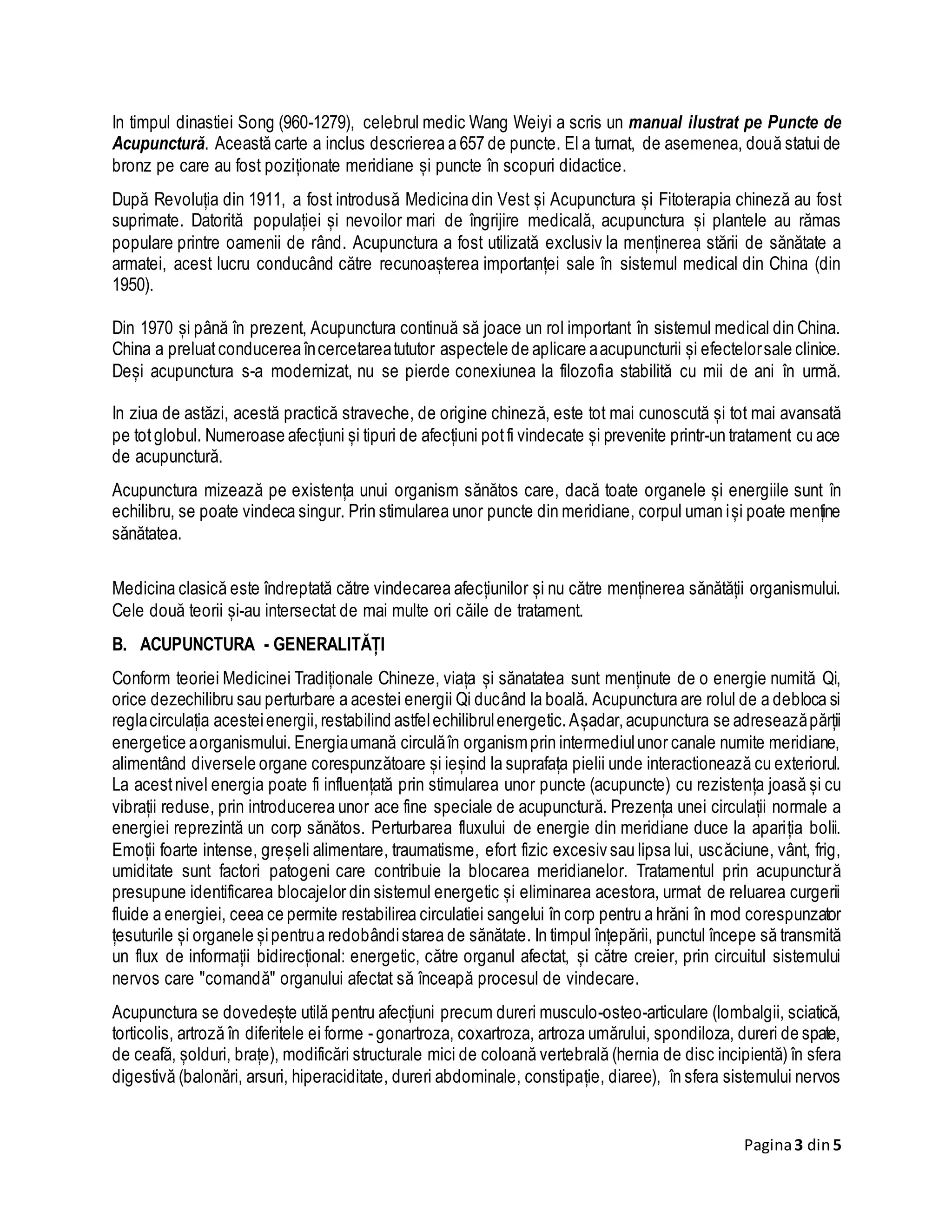 Referat acupunctura. scribd | DOCX