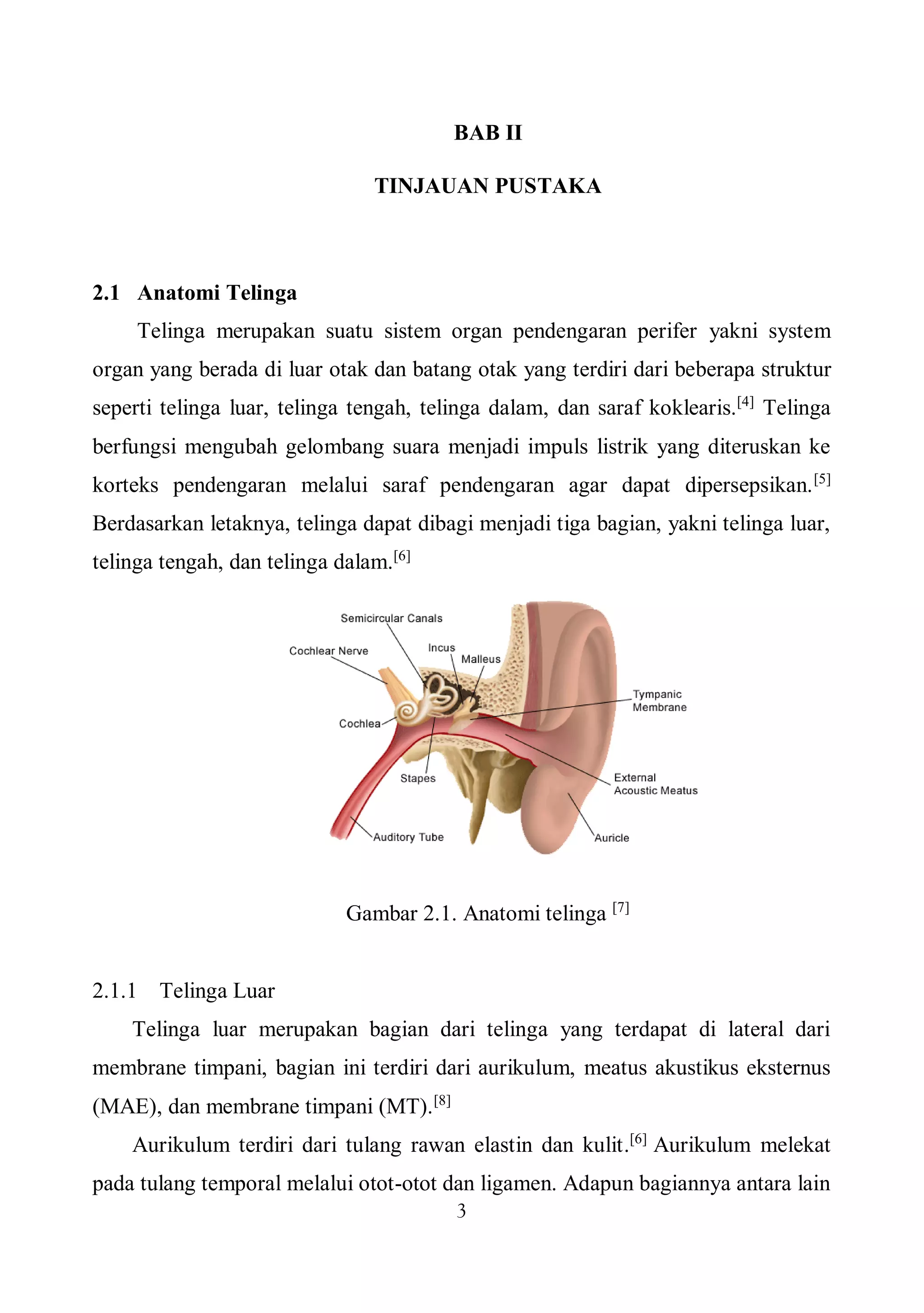 Referat Anatomi Telinga, Fisiologi Pendengaran dan Pemeriksaan Fisik ...