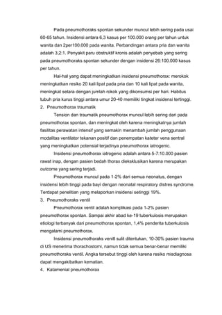 Referat catamenial pneumothorax | PDF