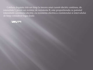 Referat curentul electric | PPTX