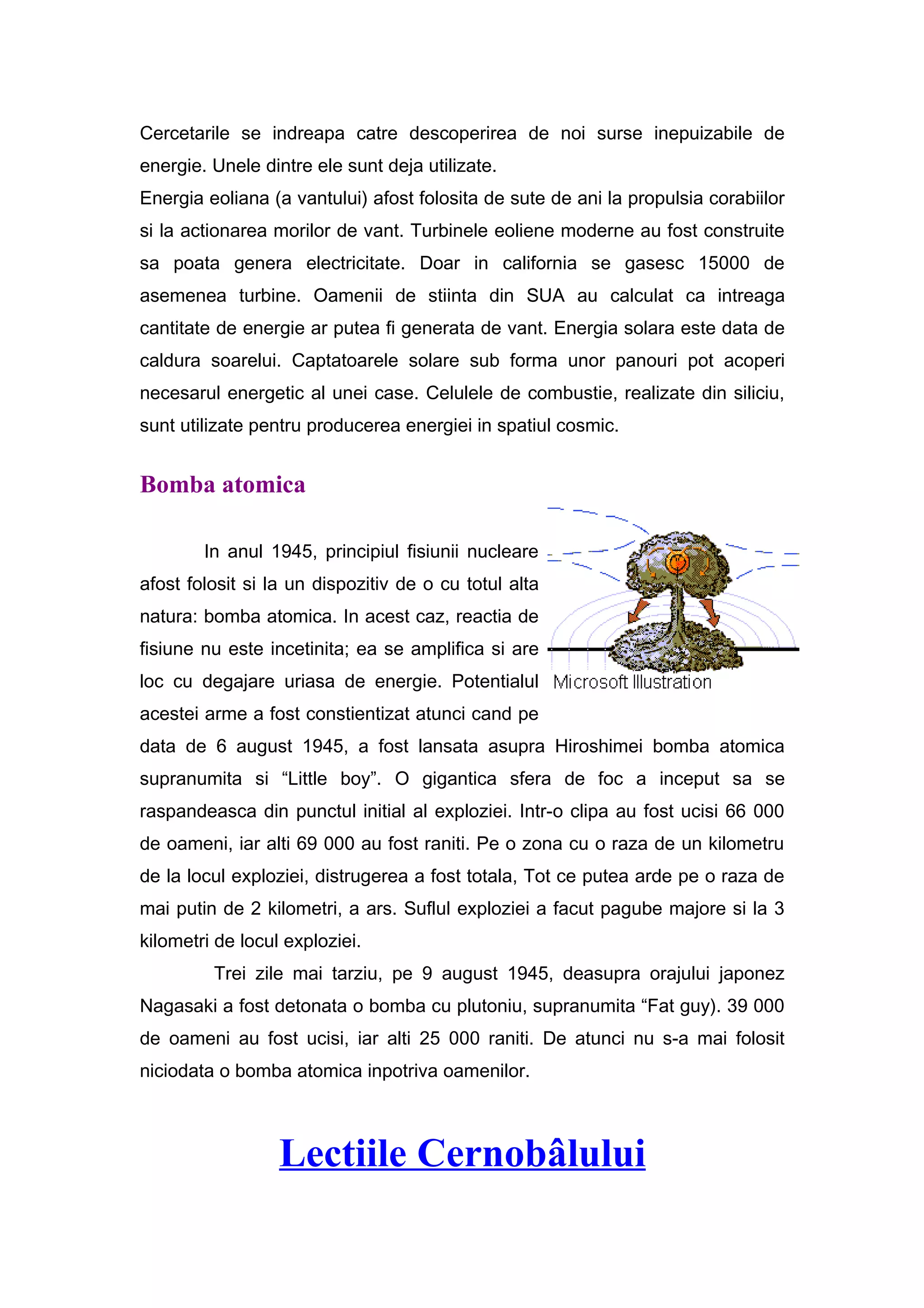 Radiatiile si energia nucleara | DOC