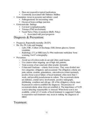 Otitis externa - ENT | DOCX