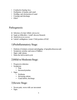 Otitis externa - ENT | DOCX