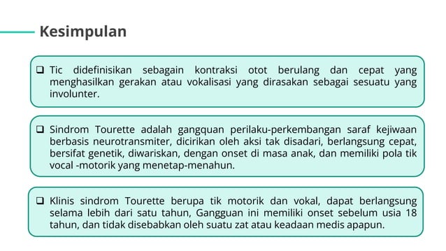 Sindrom tourette | PDF