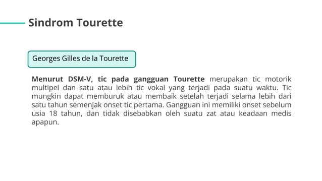 Sindrom tourette | PDF