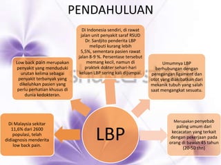 Referat low back pain | PPTX