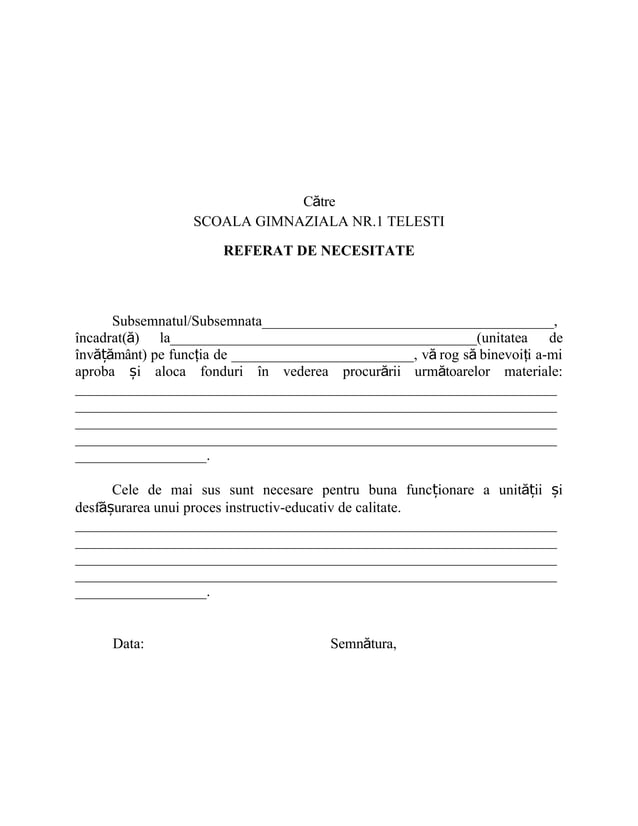 Referat necesitate model | PDF