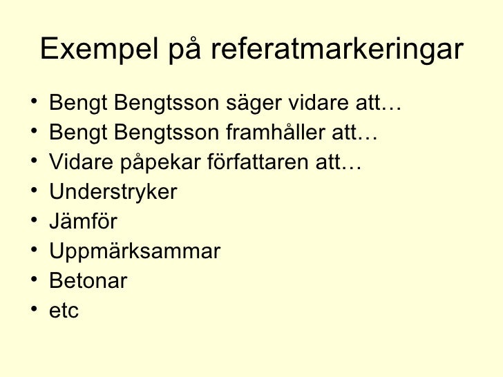 Referat Och SammanstäLlning