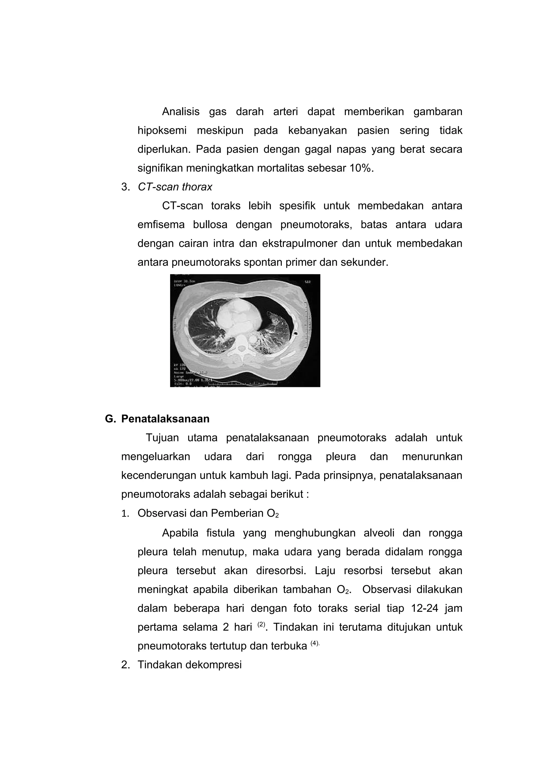 Referat pneumothorax | DOC