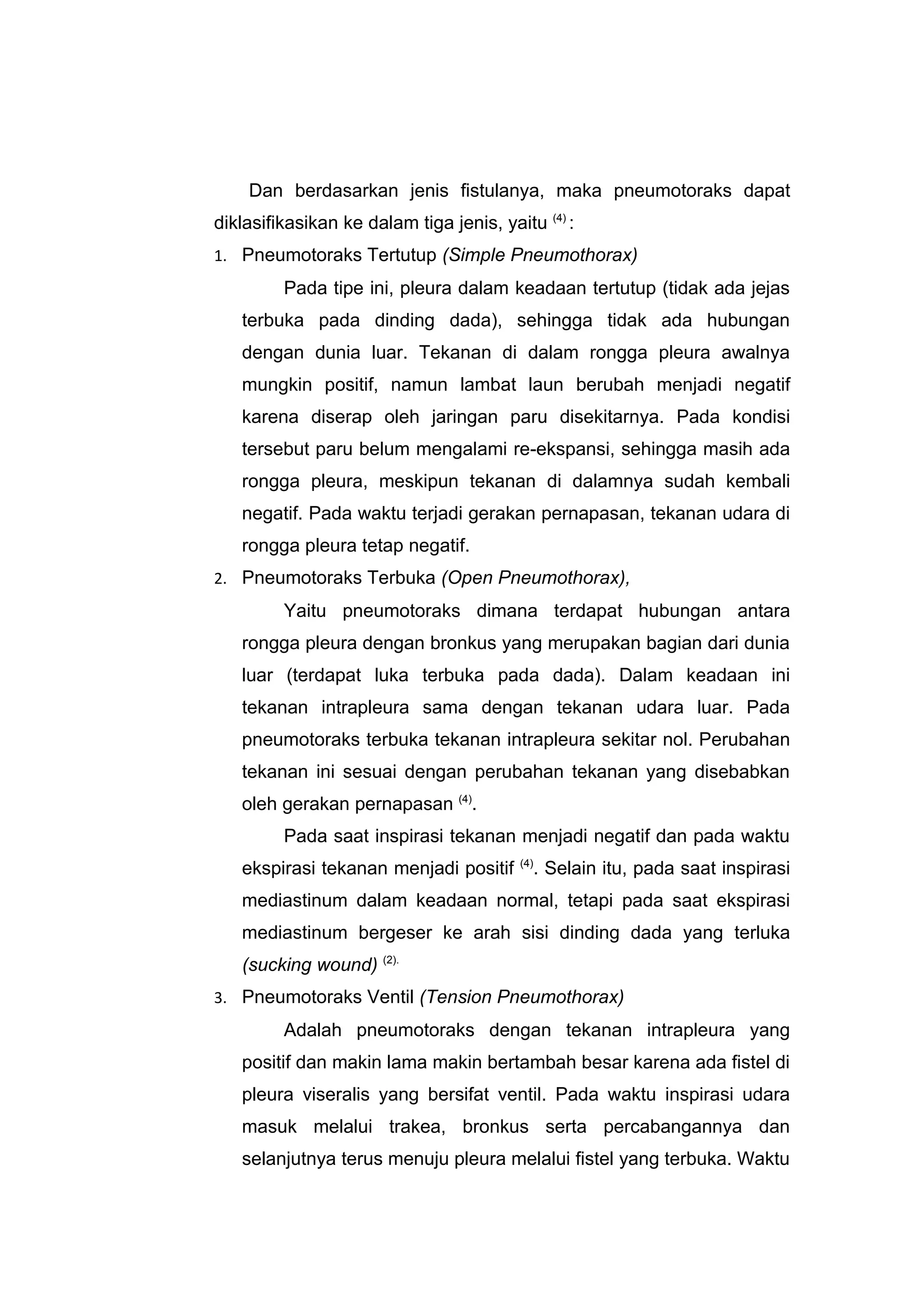 Referat pneumothorax | DOC