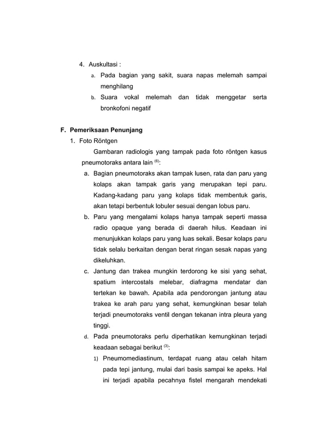 Referat pneumothorax | DOC