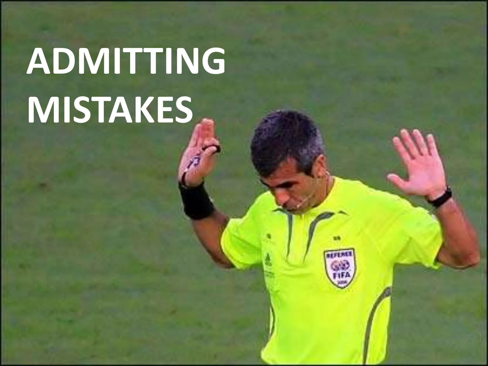 What makes a good referee? | PPTX | Soccer | Sports