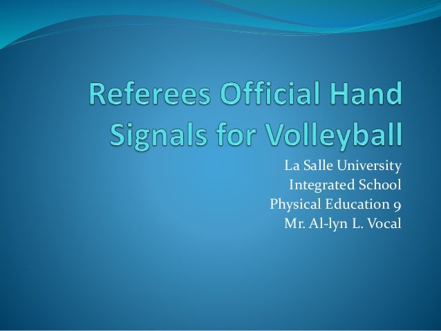 Volleyball hand signals line violation - frosdboomer