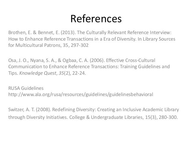 Reference Services in an Academic Library