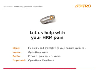 Reference.Aditro Relief To Recession | PPT