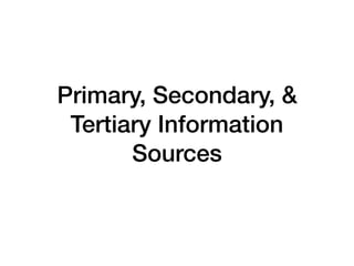Basics of Information Sources in Reference Services | PDF