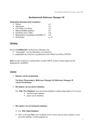 Reference Manager | PDF