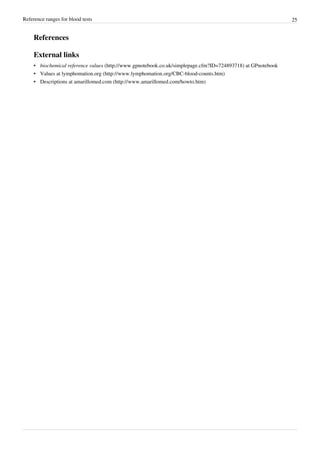 Reference ranges-for-blood-tests | PDF