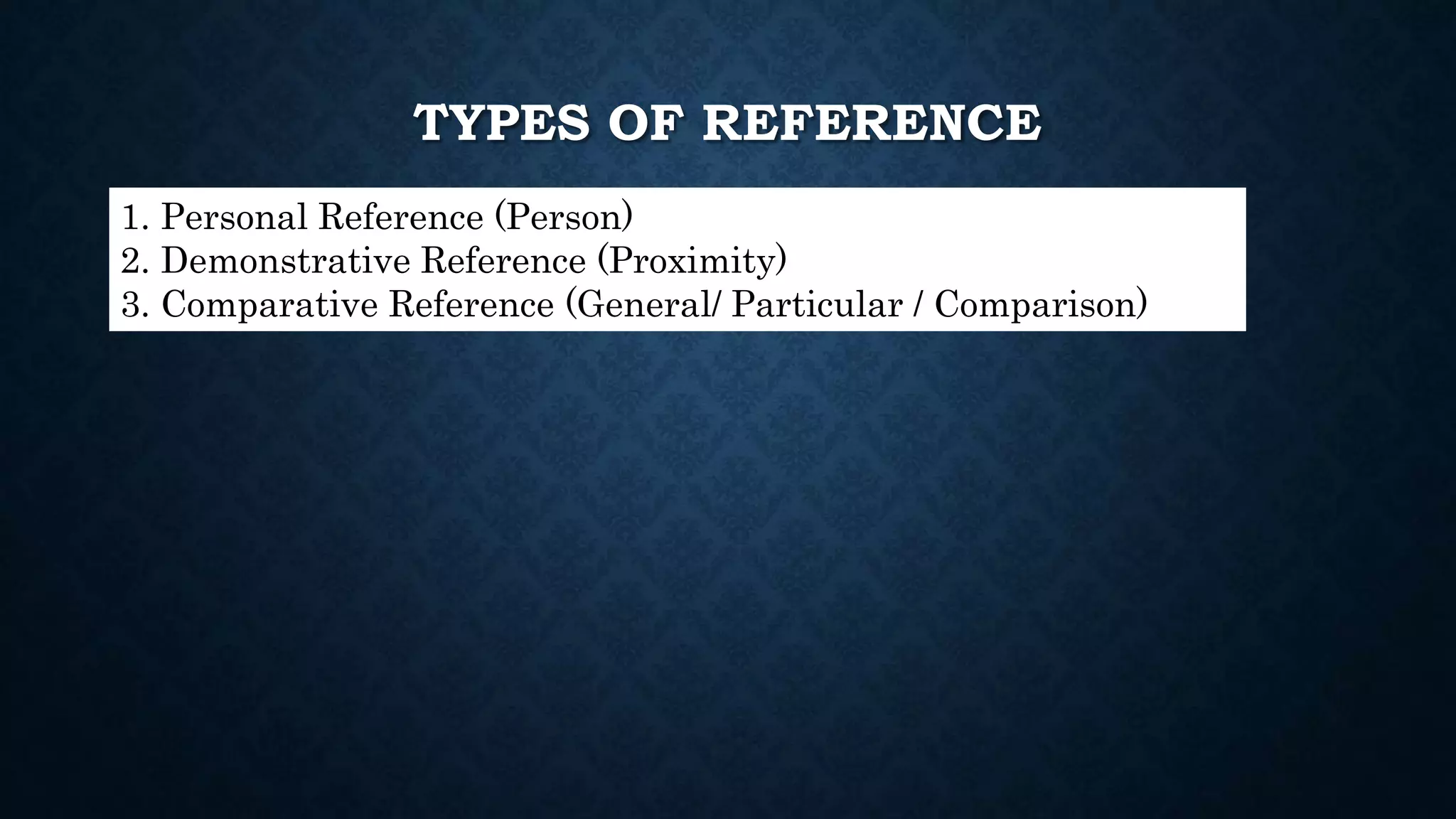 Reference types | PPTX