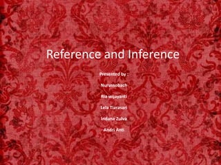 Reference and inference | PPTX
