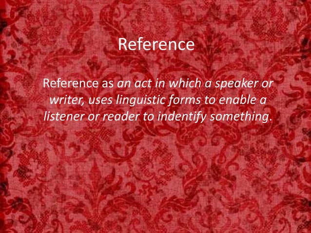 Reference and inference | PPTX