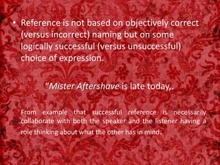 Reference and inference | PPTX