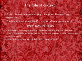 Reference and inference | PPTX