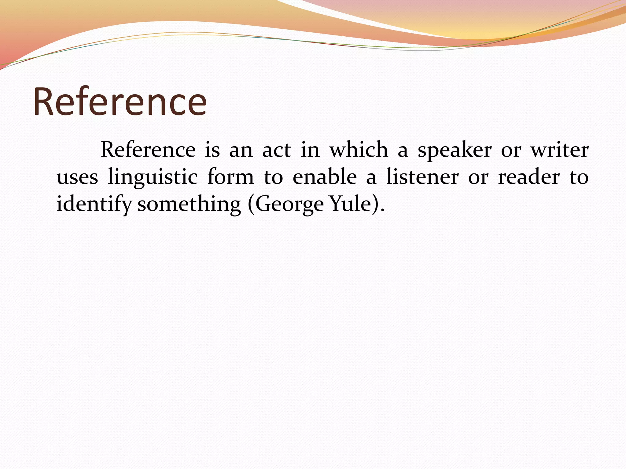 Reference and inference | PPTX