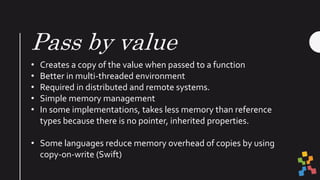 Pass by value and pass by reference | PPTX