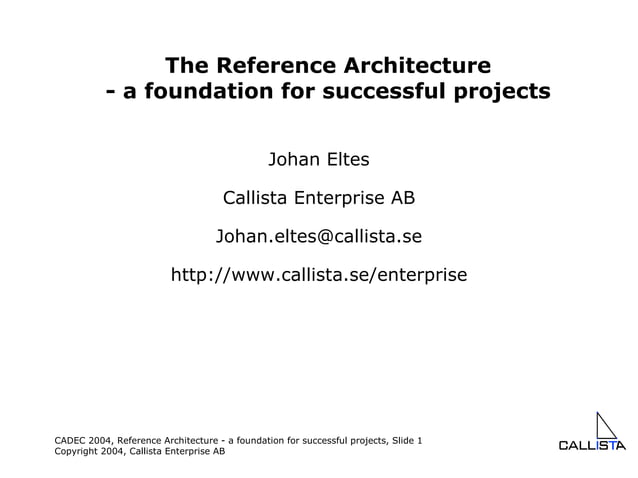 Reference Architecture | PPT