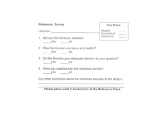 Reference Assessment | PPSX
