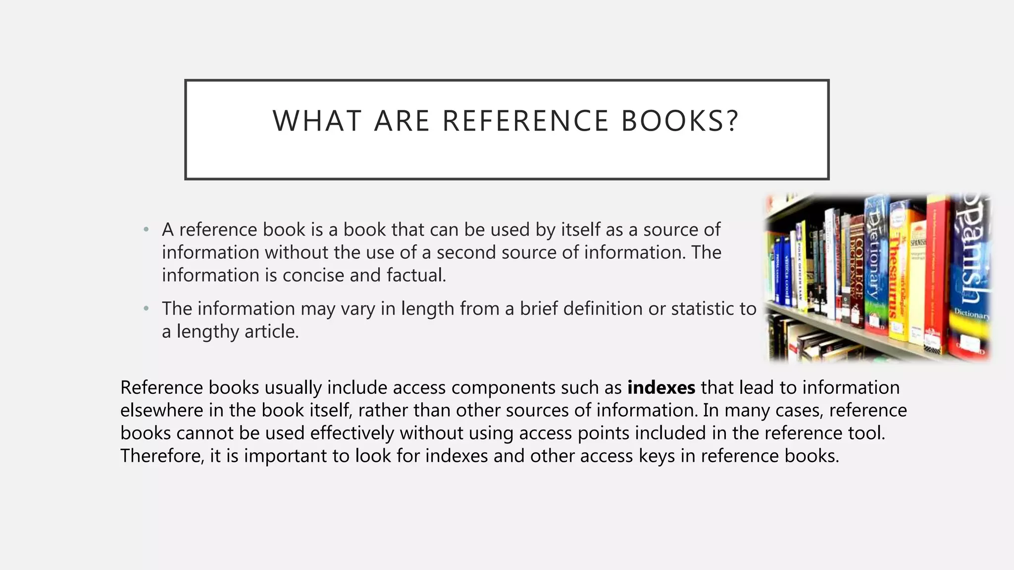 Reference books | PPTX | Geography | Science