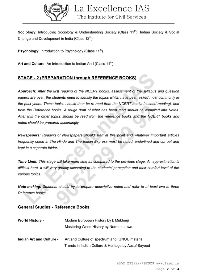 Reference Books for IAS | Suggested Readings for Civils Exam | PDF ...