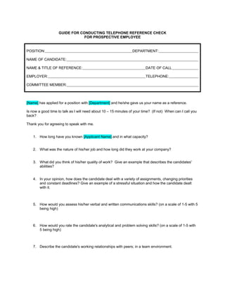 Reference check questions_144 | DOC