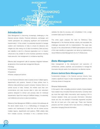 Reference data management in financial services industry | PDF