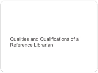 Reference department | PPTX