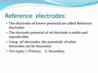 Engineering Chemistry Module 1 : Reference Electrodes | PDF