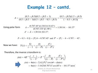 Reference for z and inverse z transform | PDF