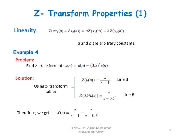 Reference for z and inverse z transform | PDF | Science