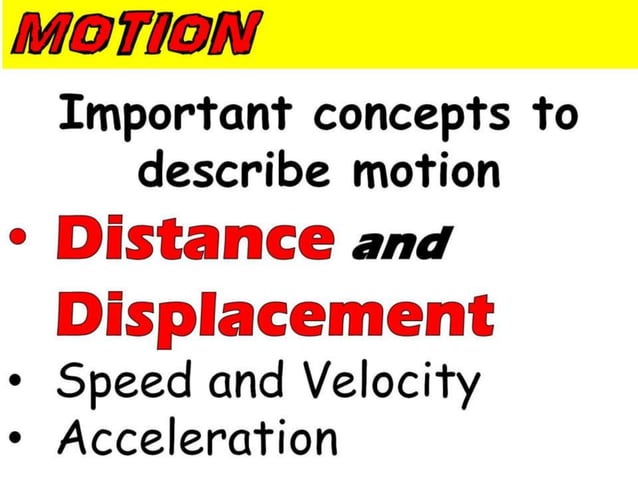 Reference frame and describing motion (distance and displacement) | PPT