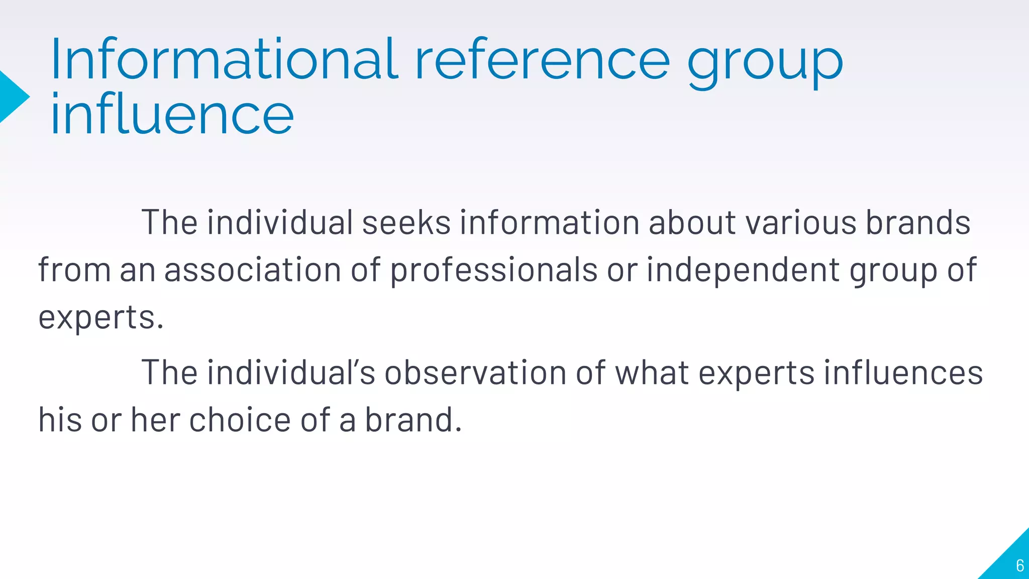 Reference group and Consumer Behaviour | PPTX