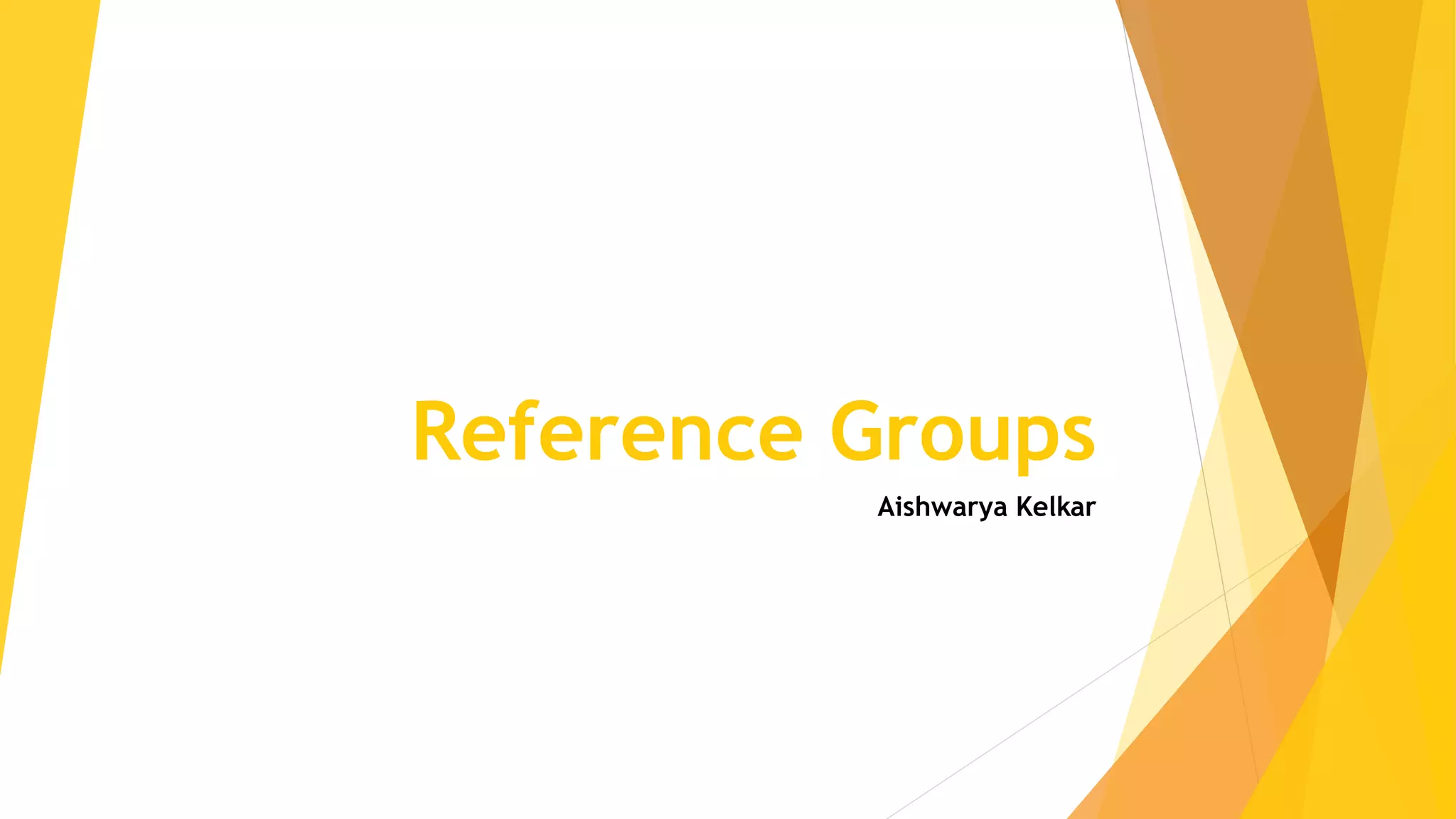 Reference groups | PDF