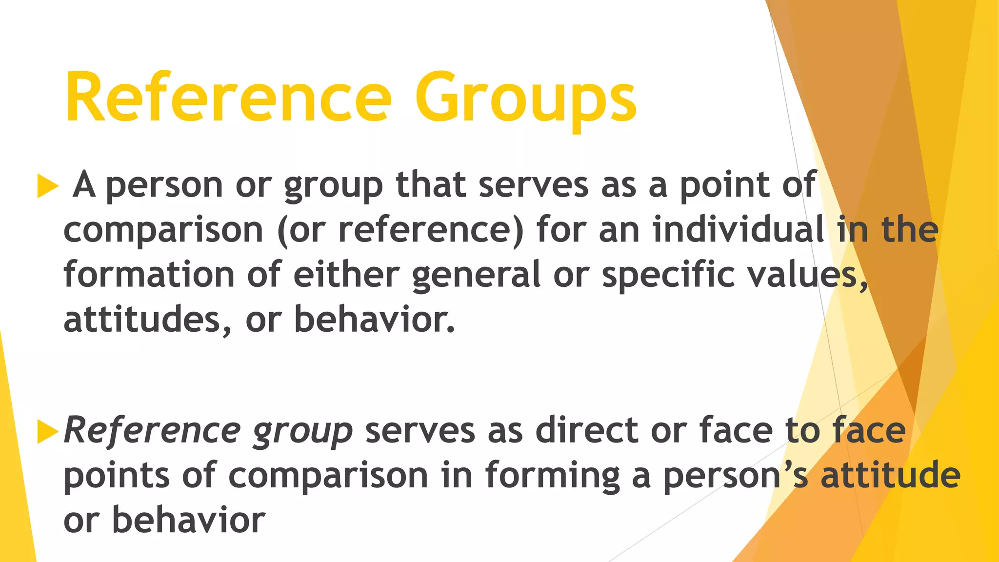 Reference groups | PDF