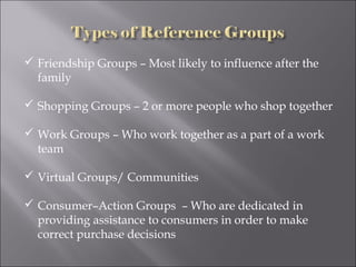 Reference groups and families | PPT