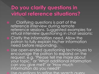 Reference interview | PPTX