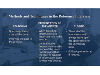 Reference interview | PPTX